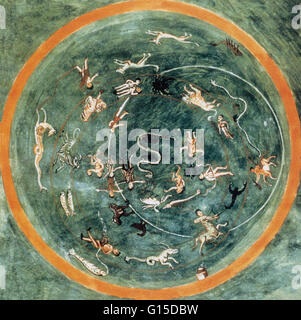 Map of the Heavens by the Greek poet Aratus (315 - 240 BC). 15th ...