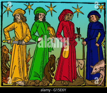 The Four Humors of Hippocratic Medicine Stock Photo - Alamy