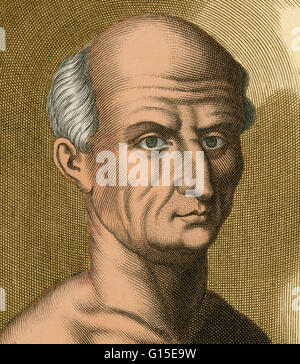 Marcus Tullius Cicero (106-43 BC) Roman orator and statesman. Portrait ...