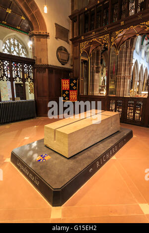King Richard III tomb, Leicester Cathedral, UK Stock Photo - Alamy