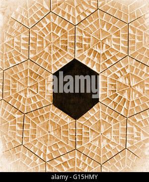 Ilustration of a transverse section of a hailstone, showing its ...