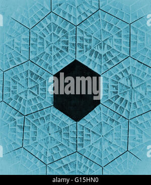 Ilustration of a transverse section of a hailstone, showing its ...