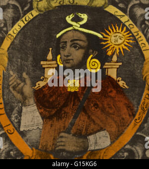 Illustration of Atahualpa (1497-1533) the last Sapa Inca of the ...