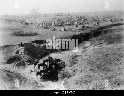 Spotted Elk's Camp, Wounded Knee Massacre, 1891 Stock Photo - Alamy