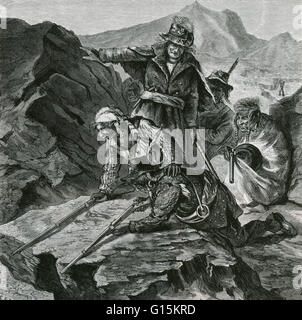 THE MODOC INDIANS IN THE LAVA BEDS, 1873 Stock Photo - Alamy