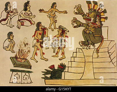 Mictlantecuhtli, in Aztec mythology, was a god of the dead and the king ...
