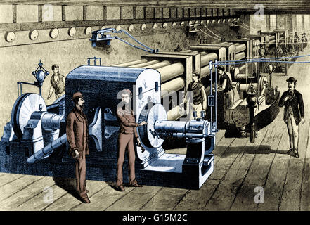 The Dynamo Room in the first Edison Electric Lighting Station at the ...