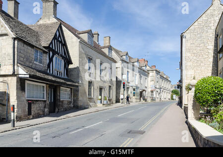 Painswick High Street The Cotswolds Stock Photo - Alamy