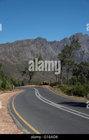Mountain Pass Road, Franschhoek, Western Cape, South Africa Stock Photo ...