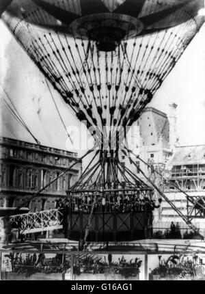 Henri Giffard's (1825-1882) steerable airship of 1852, the first ...