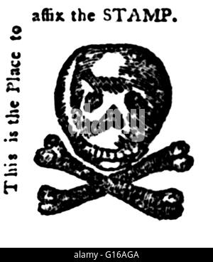 The Stamp Act of 1765, 'This is the place to affix the stamp ...