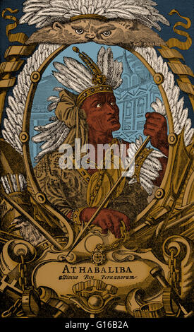 Illustration of Atahualpa (1497-1533) the last Sapa Inca of the ...