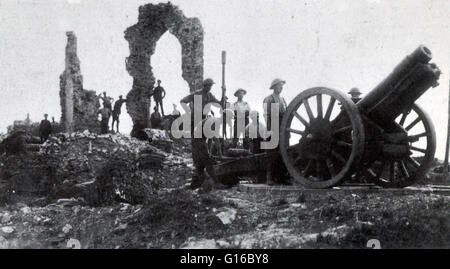 British 6 inch Howitzer used during WW1 Stock Photo - Alamy