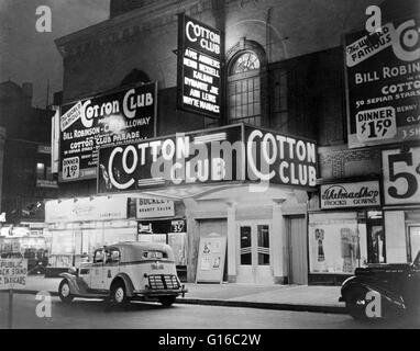 COTTON CLUB in Harlem New York in 1930s Stock Photo - Alamy