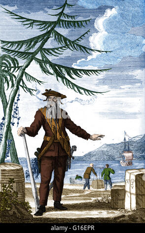 Edward Teach (1680 - November 22, 1718), better known as Blackbeard ...
