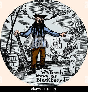 Edward Teach (1680 - November 22, 1718), better known as Blackbeard ...
