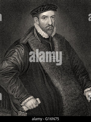 Sir Nicholas Bacon, 1510 - 1579. Father of Francis Bacon Stock Photo ...