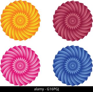 Colorful gradient background. Abstract flower arrangement. A template ...