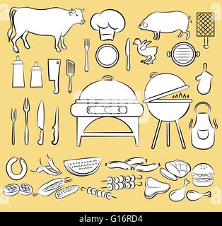 bbq fork utensil icon Stock Vector Image & Art - Alamy
