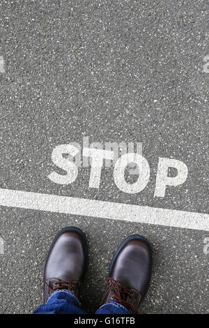 stop stop wait business concept career Stock Photo - Alamy