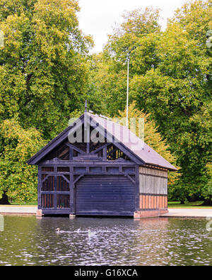 The Boat House, The Serpentine, Hyde Park, London, Victorian period ...
