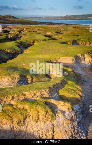 The Skern mudflats in the Taw and Torridge Estuary at Northam Burrows ...