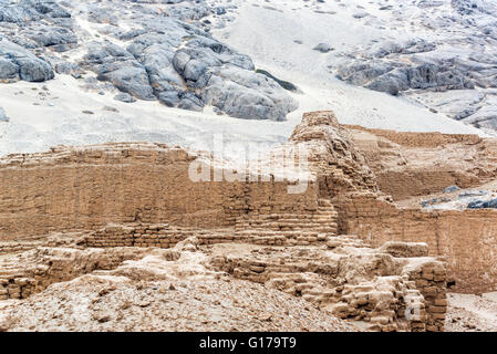 Peru, Trujillo, Huaca de la Luna. Temple that belonged to the capital ...