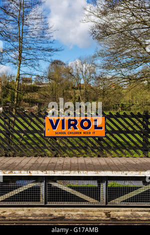 Old Virol enamel sign Stock Photo - Alamy