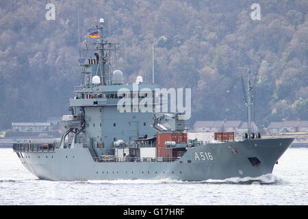 German Navy "Elbe" class replenishment ship A513 "Rhein" is the Stock ...