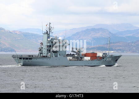 FGS Donau (A516), an Elbe-class replenishment tender operated by the ...