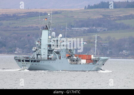 FGS Donau (A516), an Elbe-class replenishment tender operated by the ...