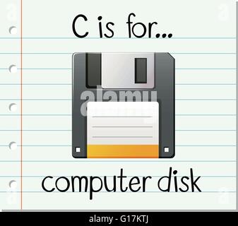 Flashcard letter C is for computer disk Stock Vector Image & Art - Alamy