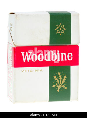 Packet of 20 Woodbine Cigarettes, popular with troops during both world ...