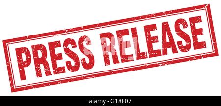 press release red grunge square vintage rubber stamp Stock Vector Image ...