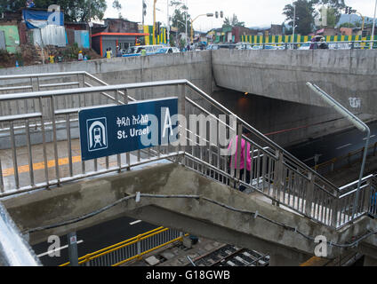Tram built by Chinese, Addis Ababa, Ethiopia Stock Photo - Alamy