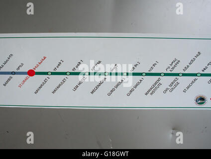 ETHIOPIA , Addis Ababa, LRT Light rail transport, green line, build by ...