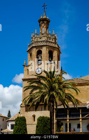Church tower Ronda Andalucia Spain Stock Photo - Alamy