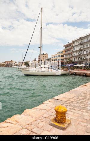 Chios harbour and waterfront Stock Photo - Alamy