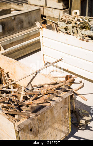 Steel bars as used for concrete shuttering Stock Photo - Alamy