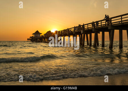 2016 HISTORICAL NAPLES PIER NAPLES COLLIER COUNTY FLORIDA Stock Photo ...