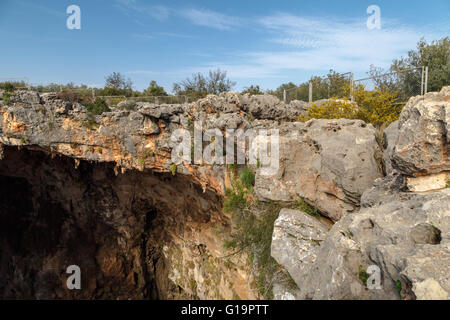 Paradise, Hell (Cennet Cehennem) cave ruins in Mersin, Turkey Stock ...