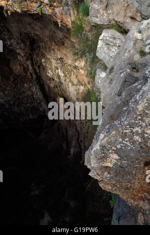 Paradise, Hell (Cennet Cehennem) cave ruins in Mersin, Turkey Stock ...