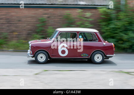 Riley Elf racing car, sedan based on classic Mini Stock Photo - Alamy