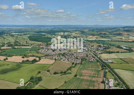 An aerial view of the village of Charfield and surrounding South ...