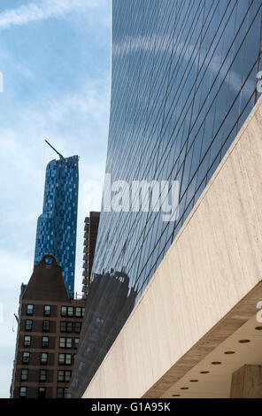 Modern city street and skyscrapers Stock Photo - Alamy