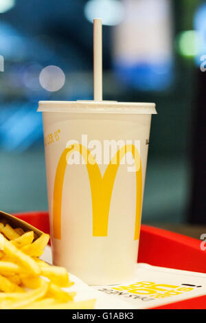 mc donald's drink Stock Photo - Alamy