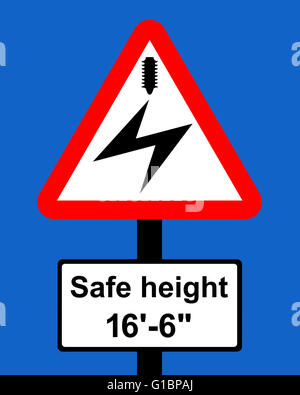 maximum height sign Stock Photo - Alamy