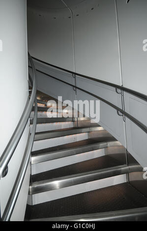 Airbus A380-861 inside test aircraft F-WWDD spiral staircase in the ...