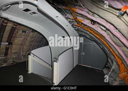 Airbus A380-861 Inside Test Aircraft F-WWDD: Door open on main deck ...