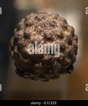 Carved stone ball from the Later Neolithic period. Scotland. Dated 3000 ...